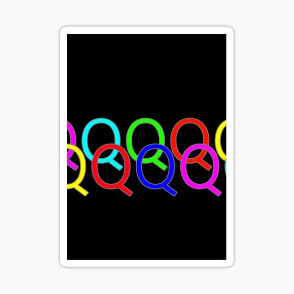 "LETTER Q" Sticker by noimion | Redbubble
