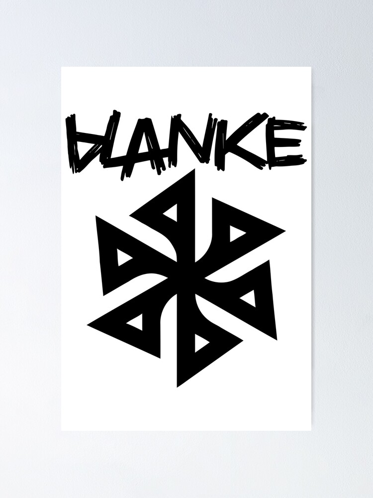 "Blanke Merch Blanke Black Logo" Poster for Sale by ElbaSoft | Redbubble