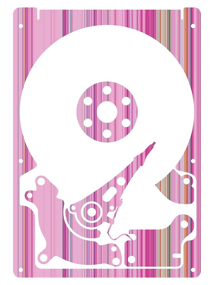 "Pink Hard Disk" Poster for Sale by netstat | Redbubble