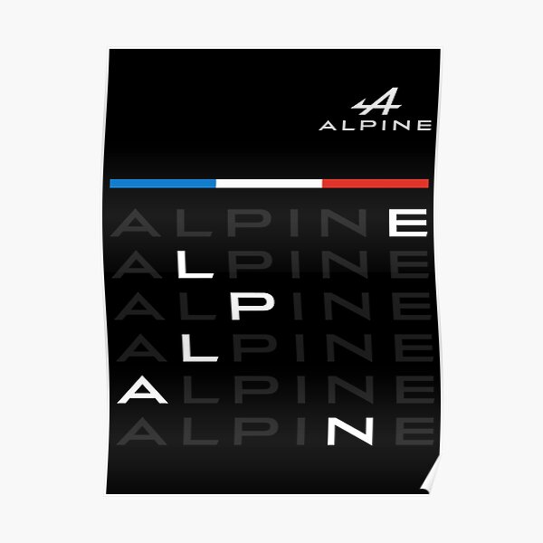 "Alpine F1 - El Plan Black - F1 2022" Poster for Sale by ...