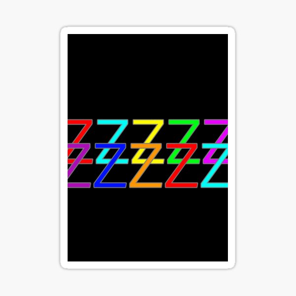 "LETTER Z" Sticker by noimion | Redbubble