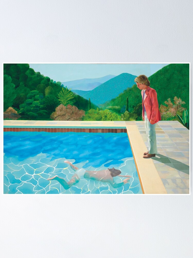 " David Hockney Swimming pool painting,art" Poster for Sale by AnsamArt ...