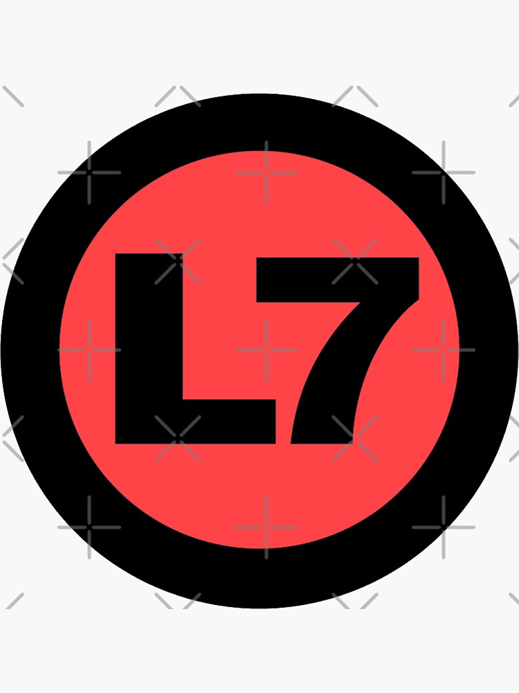"best art of L7" Sticker for Sale by jahgelym | Redbubble