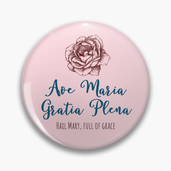 "Ave Maria Latin Hail Mary, Prayer to the Virgin Mary" Pin by ...