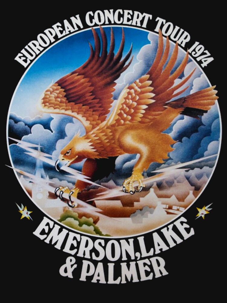 "European Concert 1974 - ELP" T-shirt for Sale by stevensirth ...