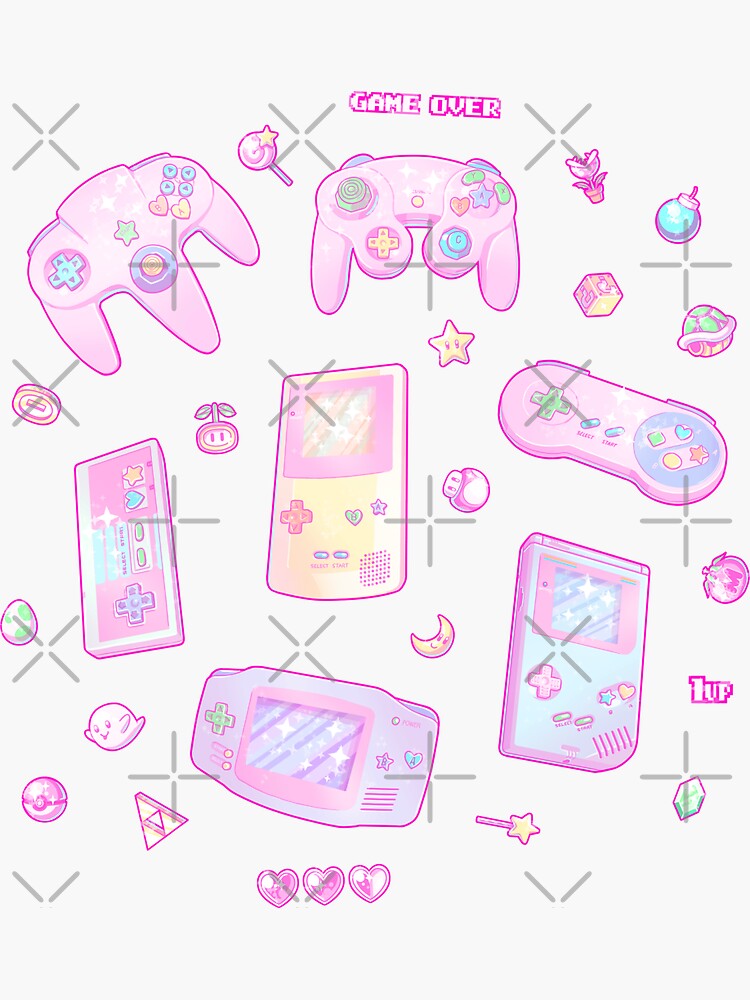 "Power Up!" Sticker for Sale by PastelPollution | Redbubble