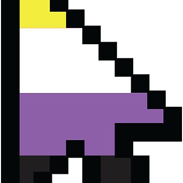 "Pride Cursor - Nonbinary" Sticker for Sale by WaddlingTech | Redbubble