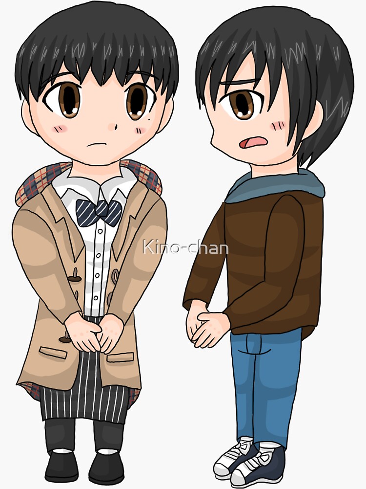 "Man who defies the world of bl- Mob x Kikuchi chibi set 1" Sticker by ...