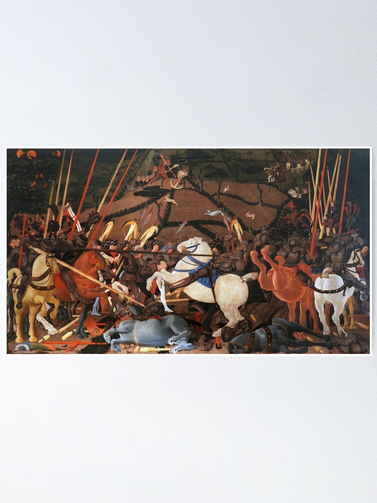 "Paolo Uccello - The Battle of San Romano" Poster by BlessedArtt ...