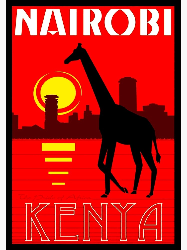 "NAIROBI : Vintage Kenya Tourism Advertising Print" Poster for Sale by ...