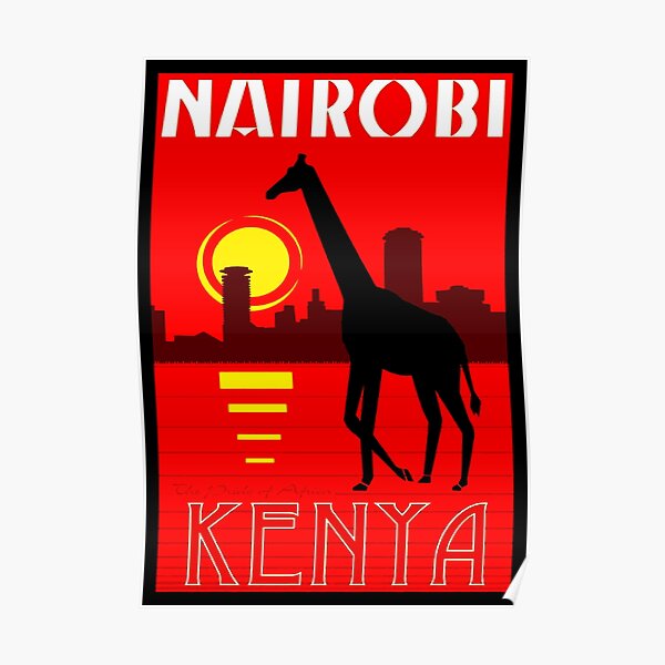 "NAIROBI : Vintage Kenya Tourism Advertising Print" Poster for Sale by ...