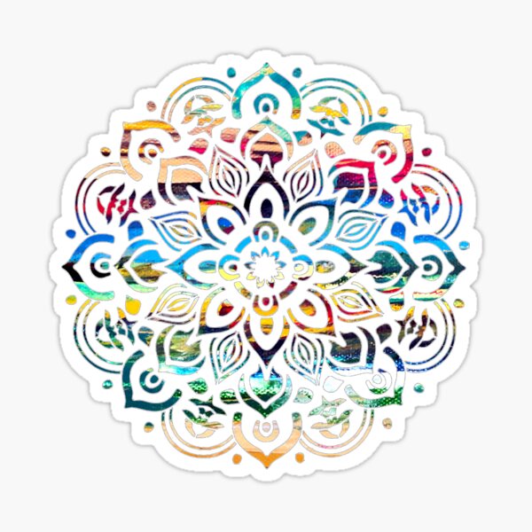 "Mandala - stripes" Sticker by KampART | Redbubble