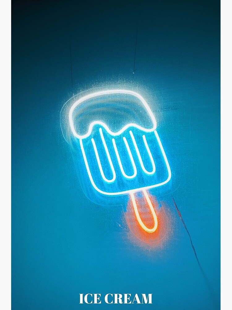 "Ice cream neon edition" Art Print for Sale by PARTRON | Redbubble