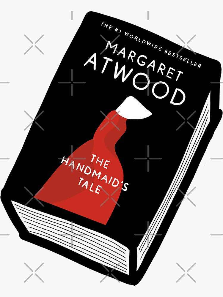 The Handmaids Tale Book Cover Sticker By Tomovethestars Redbubble