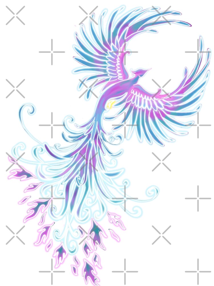 "Pastel Phoenix- Transparent Background" Poster for Sale by valkyriie88 ...