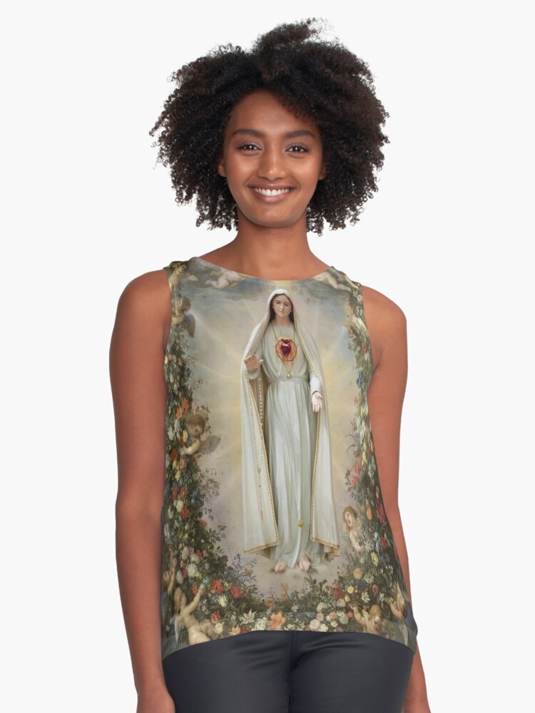 "Virgin Mary Immaculate Heart of Mary Mother of God Our Lady" Pillow ...