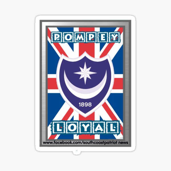 "Pompey loyal" Sticker by AntiquePatriot | Redbubble