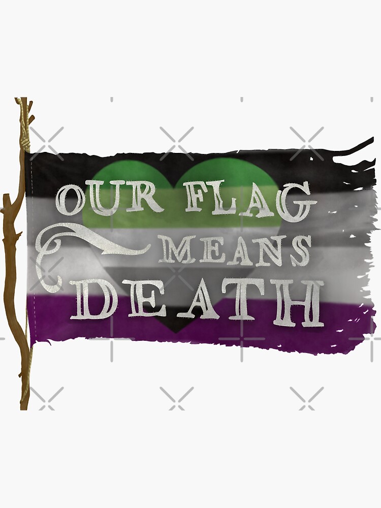 "OFMD Pride Flag - Aro-Ace " Sticker by ebleb | Redbubble
