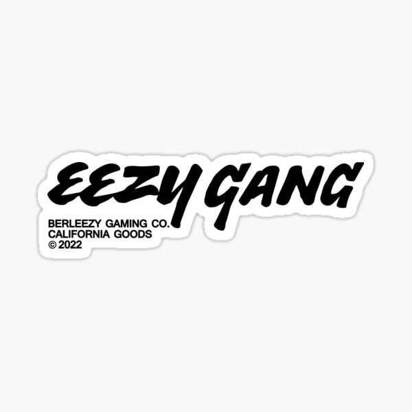 "Eezygang Merch Eezy Gaming Co" Sticker for Sale by MorinoMiya | Redbubble
