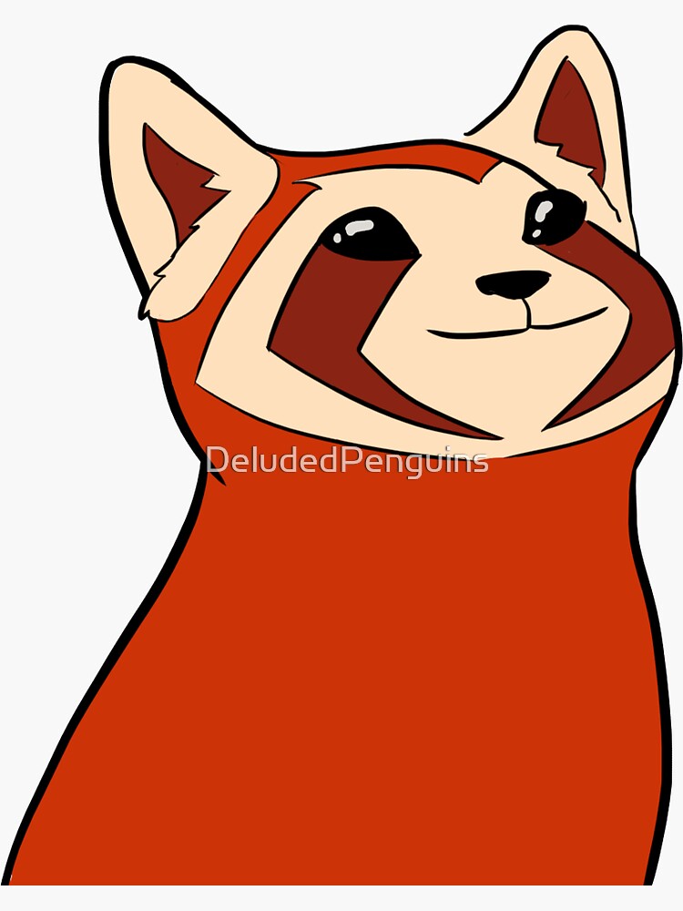 "Pabu Popcat" Sticker by DeludedPenguins | Redbubble
