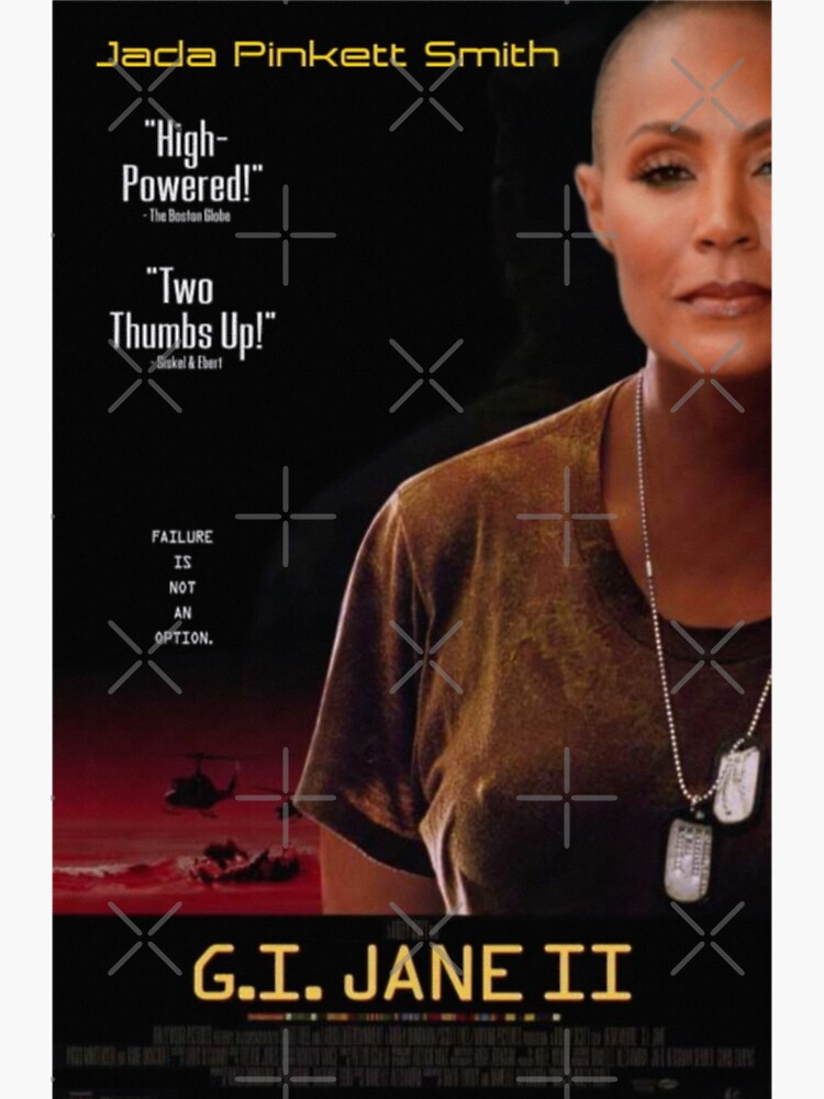 "Gi Jane ft. Jada | 2022 Oscars Gifts Wall Art Home Decor | @heckinfarout " Sticker by ...