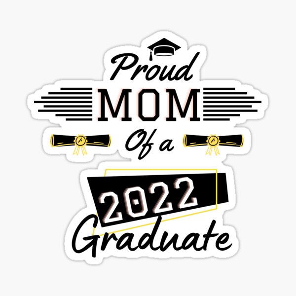 "proud graduation class of" Sticker by oufa | Redbubble