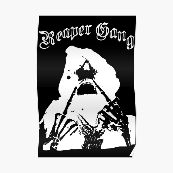 "Big Scarr Merch Reaper Gang" Poster for Sale by MorinoMiya | Redbubble