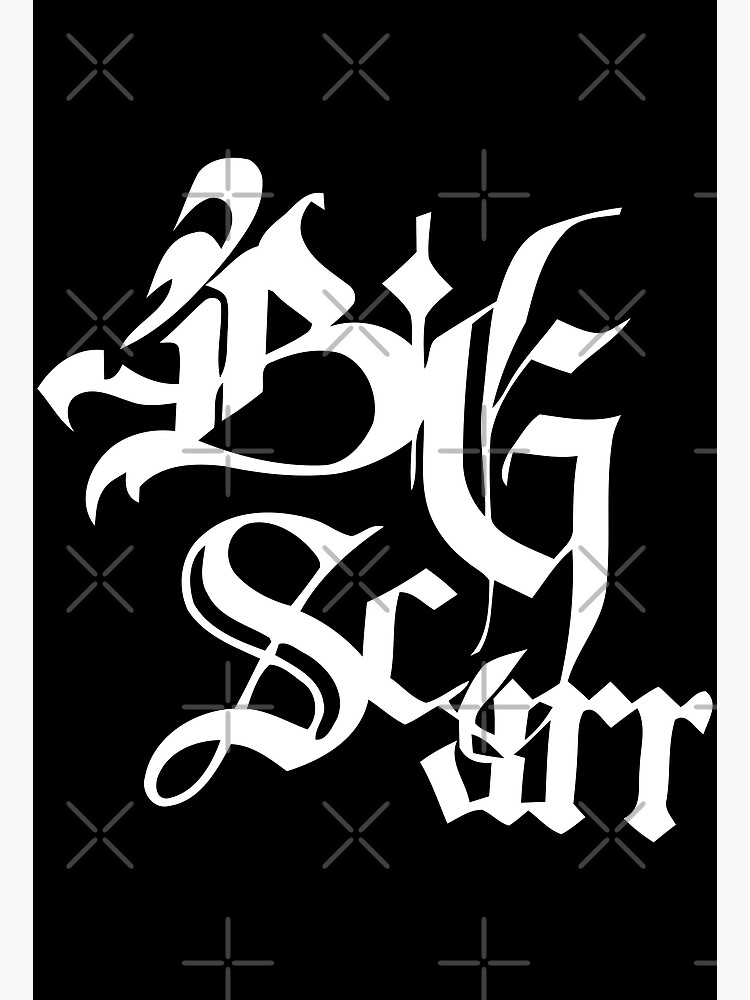"Big Scarr Merch Big Scarr White Logo" Poster for Sale by MorinoMiya ...