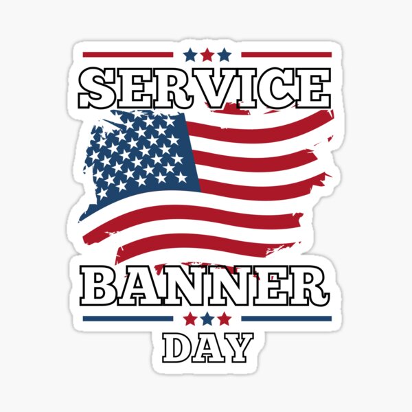 "Military Service Banner Day US Flag Honoring our soldiers Military ...