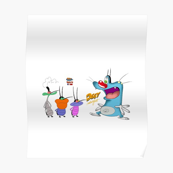 "Oggy And The Cockroaches " Poster for Sale by Kids-zin | Redbubble