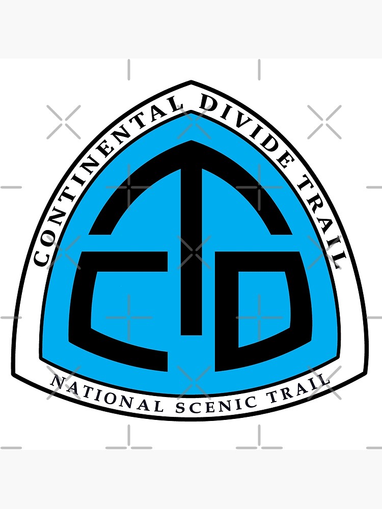 "Continental Divide Trail logo| National Scenic Trail" Poster for Sale ...