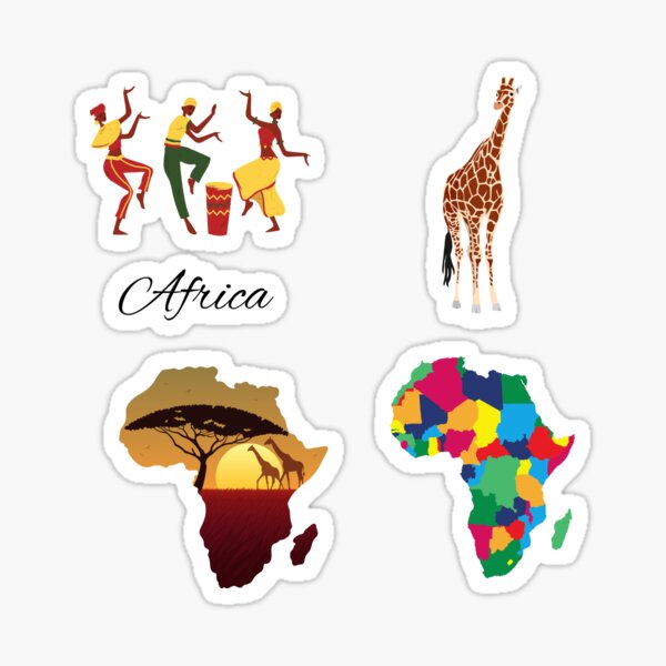 "Afica" Sticker by Forever-Sun | Redbubble
