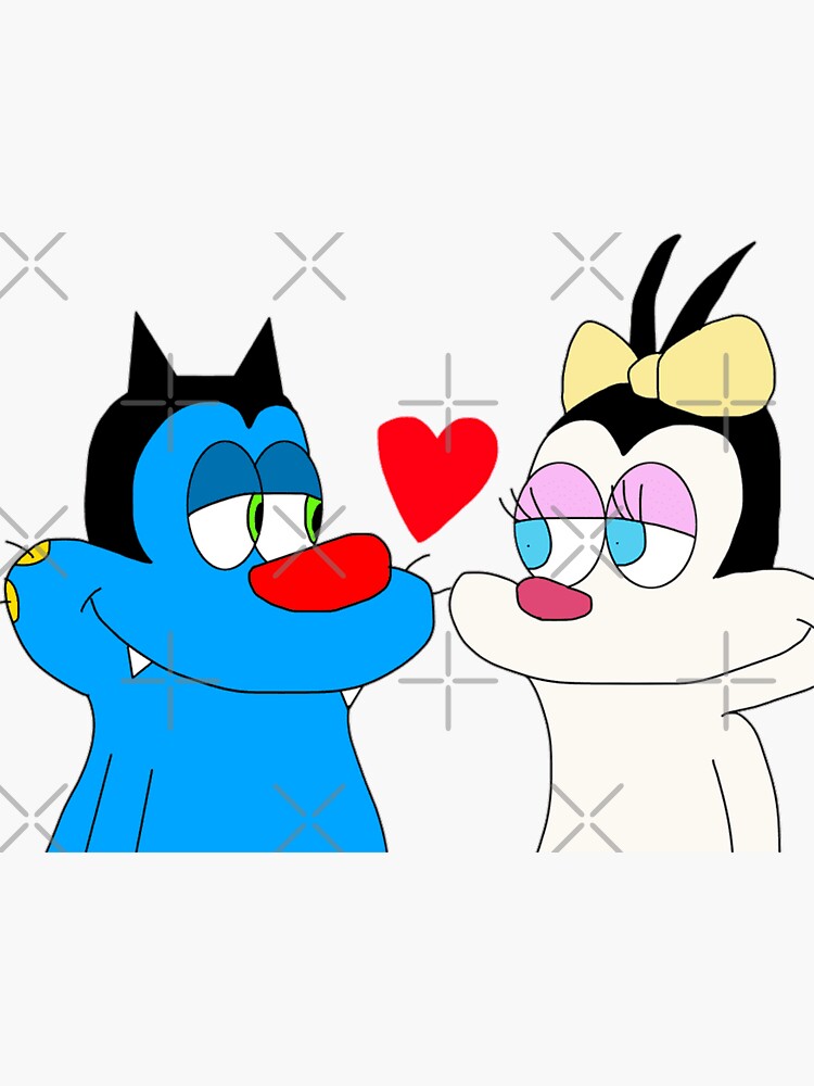 "Oggy And The Cockroaches " Sticker by Kids-zin | Redbubble