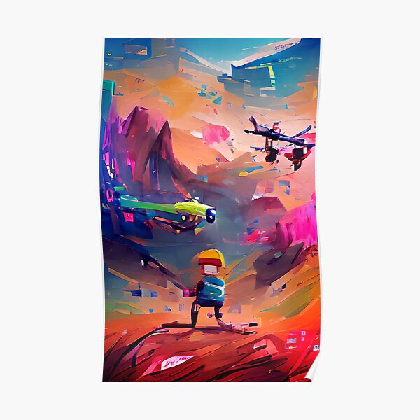 "Watching the Ships Land and Takeoff, Survival Video Game in Vibrant ...