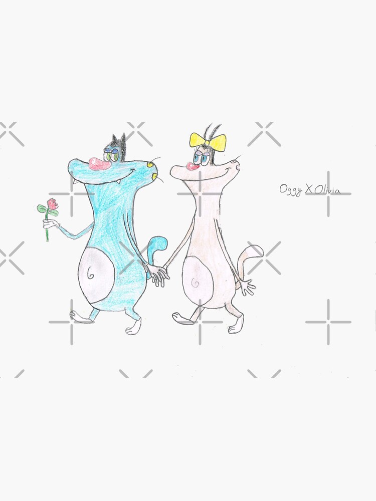 "Oggy And The Cockroaches " Sticker for Sale by Kids-zin | Redbubble