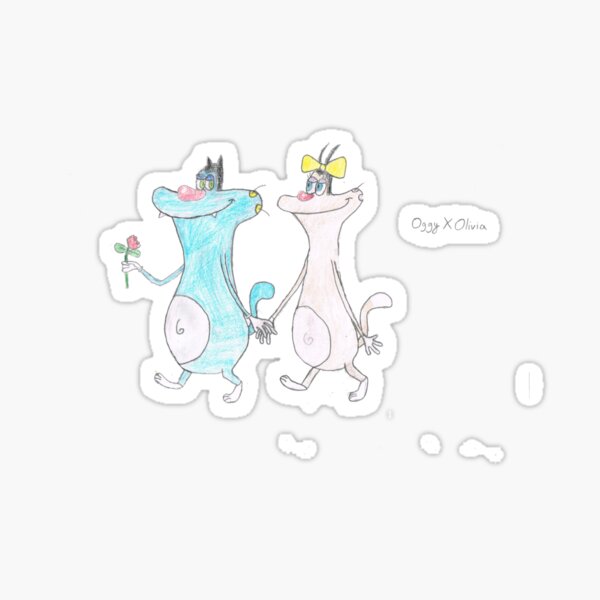 "Oggy And The Cockroaches " Sticker for Sale by Kids-zin | Redbubble