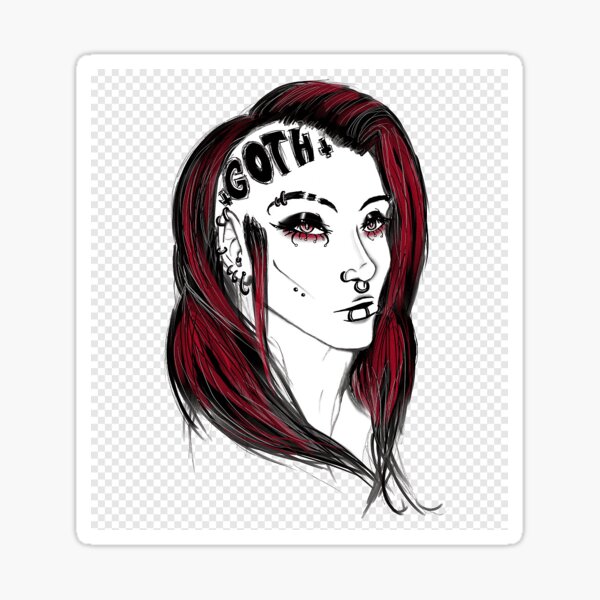 "gothic" Sticker for Sale by vitek100 | Redbubble