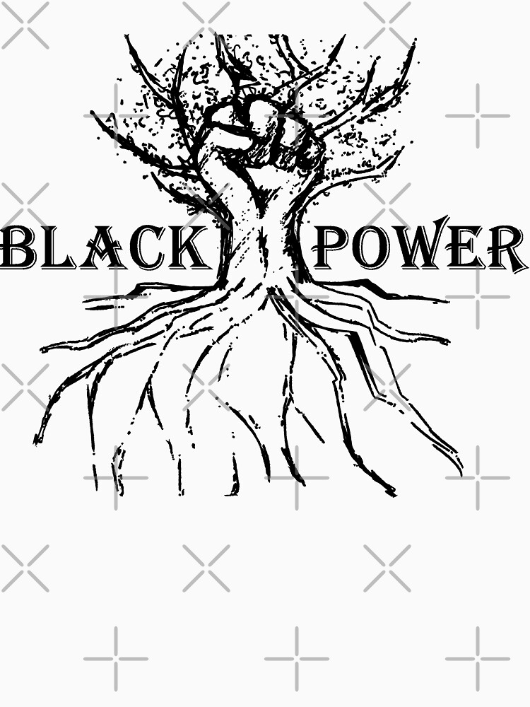 "Black Power Rooted Fist Tree" T-shirt for Sale by sevella-joy ...