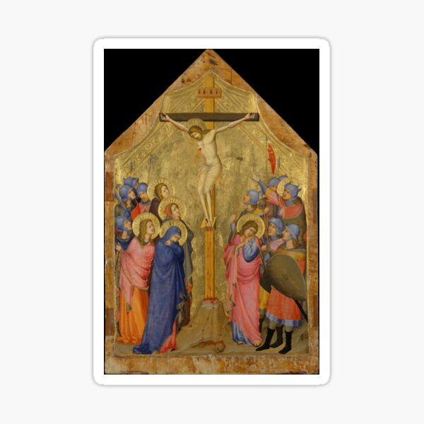 "The Crucifixion - Unidentified artist (1330)" Sticker for Sale by ...