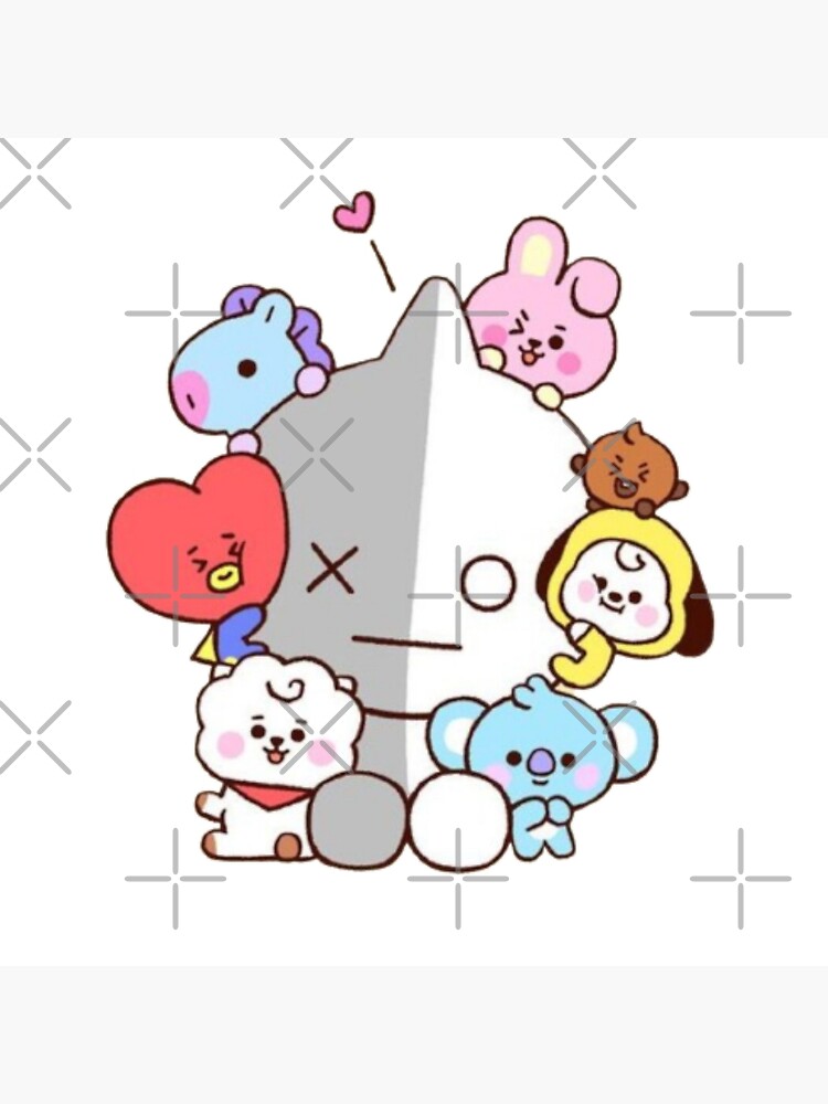 "Bt21 Family" Poster by Color-Toonix | Redbubble