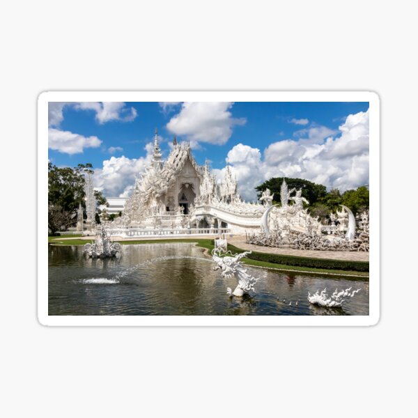 "Wat Rong Khun or the White Temple, Chiang Rai, Thailand" Sticker by ...