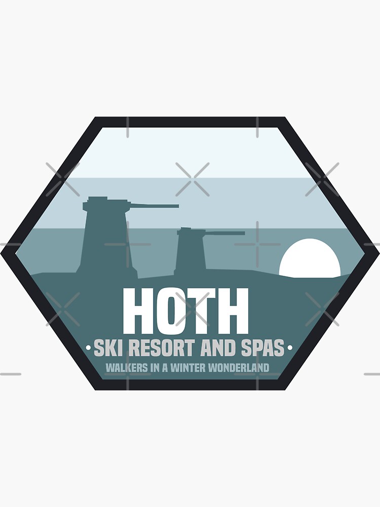"Ski Hoth" Sticker by thepapercrane1 | Redbubble