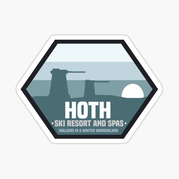 "Ski Hoth" Sticker by thepapercrane1 | Redbubble