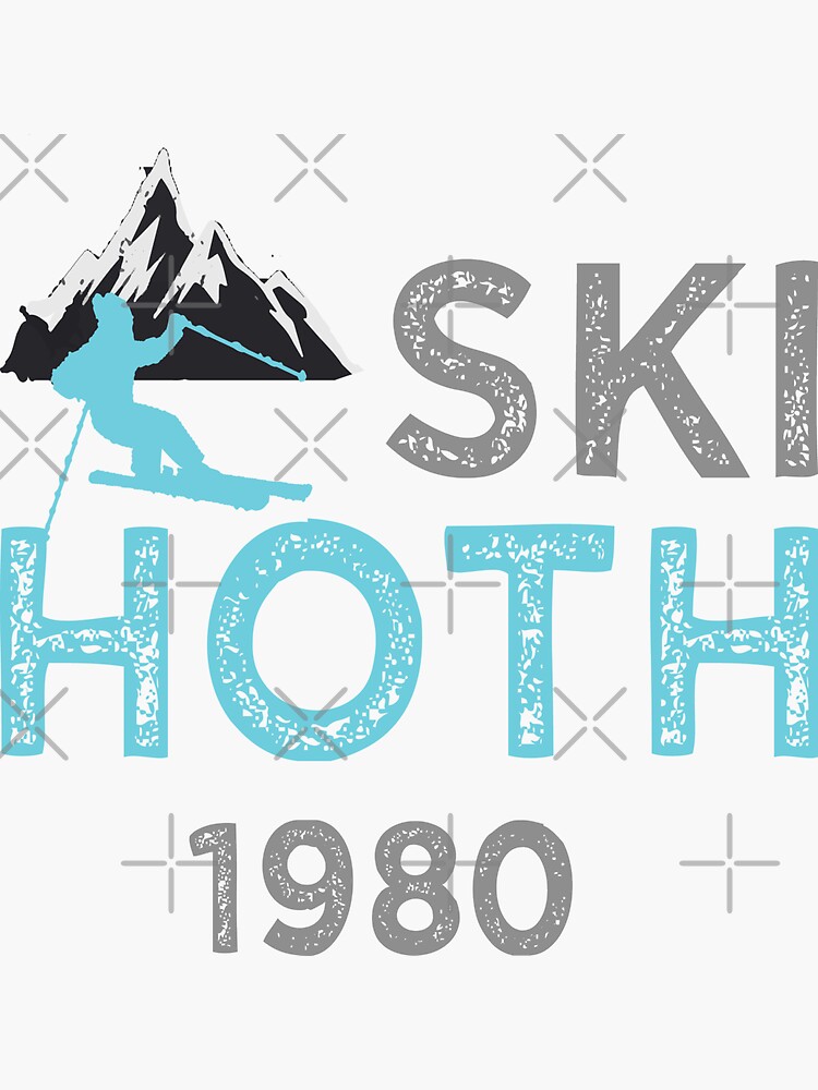 "Ski Hoth" Sticker by thepapercrane1 | Redbubble