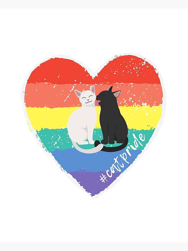 "LGBT cat pride" Poster for Sale by CuteCatDesign | Redbubble