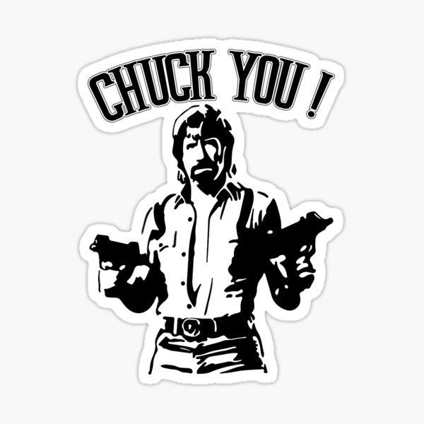"Chuck U" Sticker by SmartArt23 | Redbubble