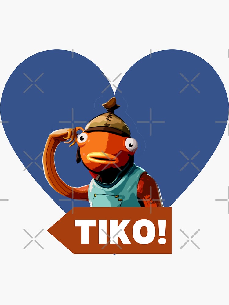 "fishstick,tiko " Sticker by vara-store | Redbubble