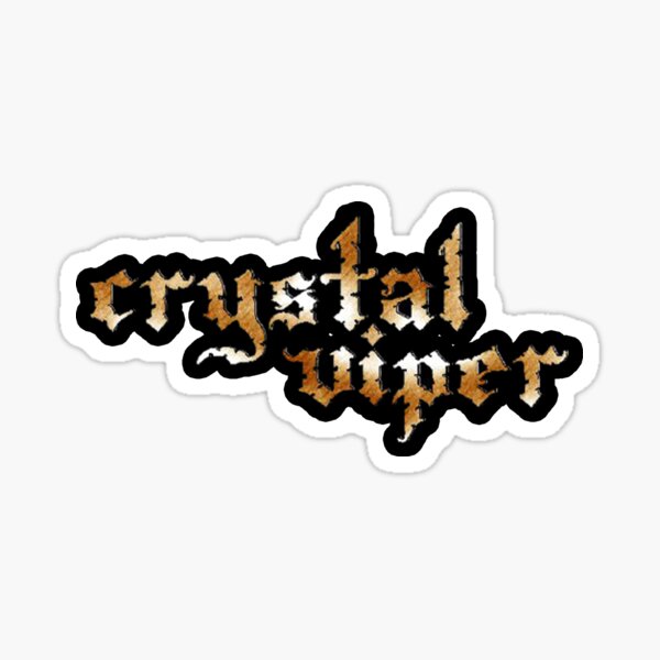 "CRYSTAL VIPER MUSIC ARTWORK" Sticker by kefinn234 | Redbubble