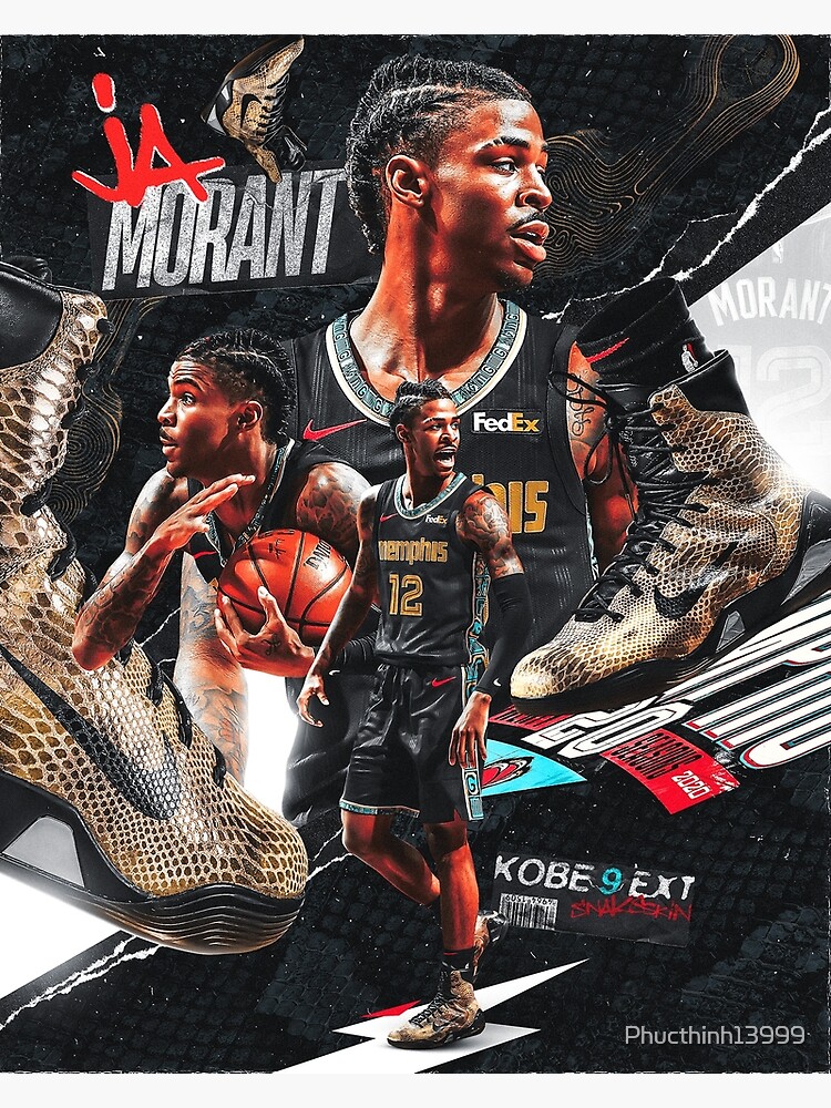 "Ja Morant 12 Poster " Poster by Phucthinh13999 | Redbubble