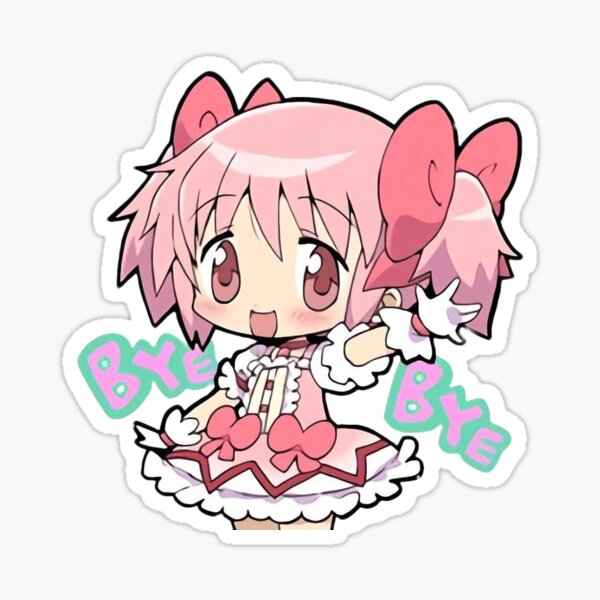 "chibi madoka" Sticker for Sale by sickmaid | Redbubble